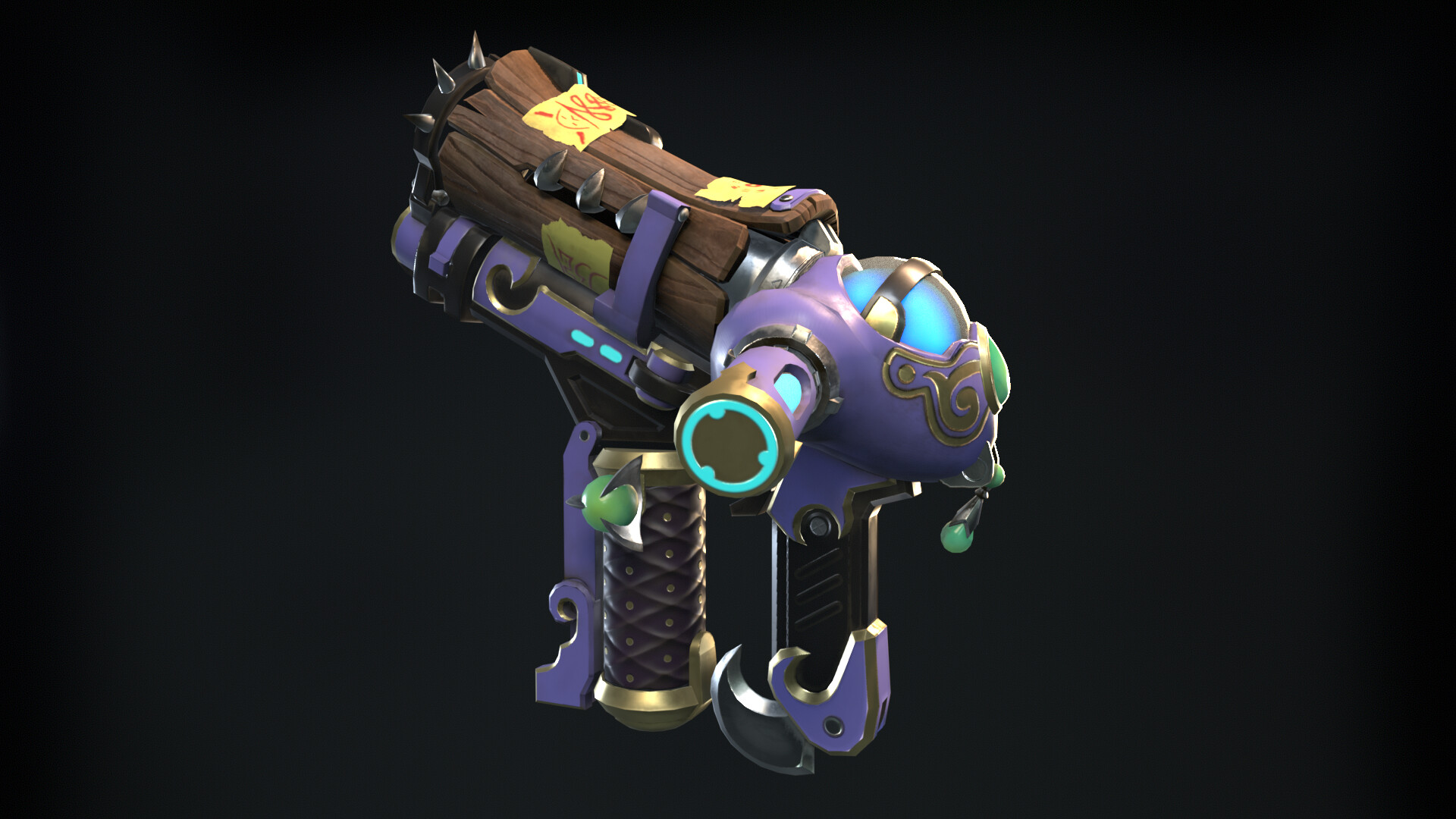 ArtStation - Jiangshi Mei Weapon - Overwatch Fanart