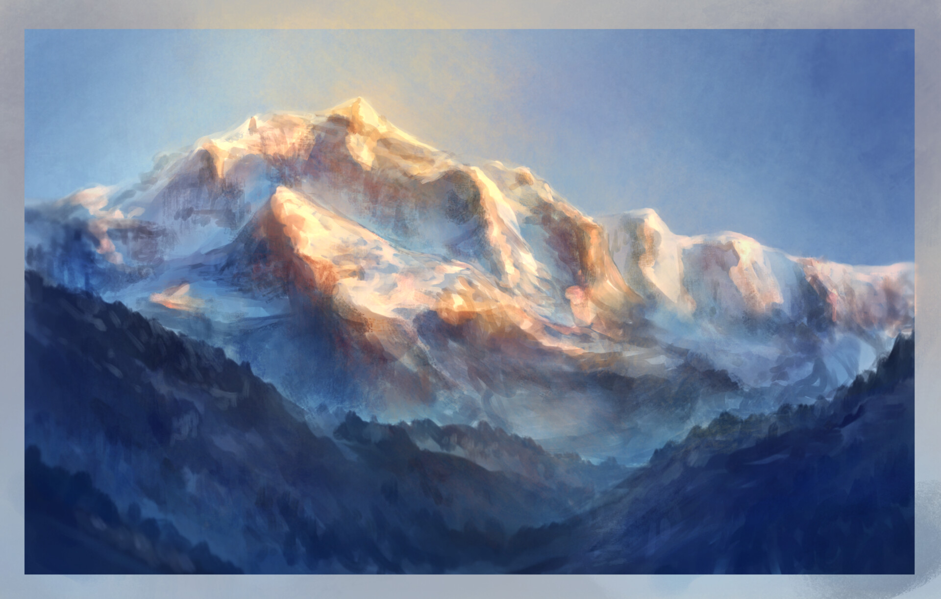ArtStation - Snowy Mountains