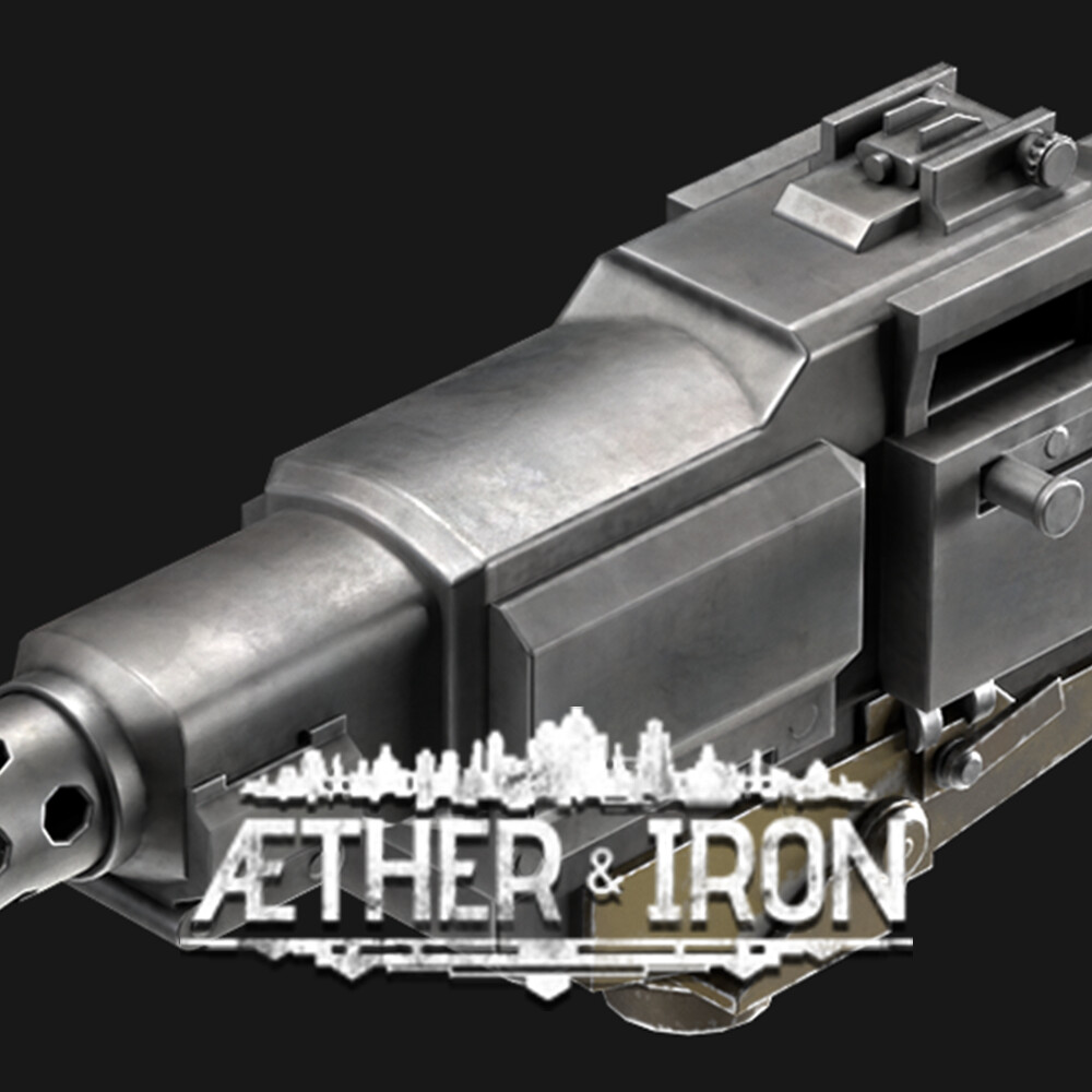 ArtStation - Aether & Iron : Light Machine Gun