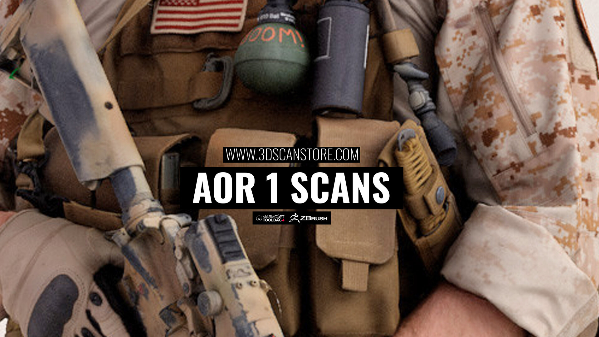 ArtStation - Military Scans AOR 1 Load out