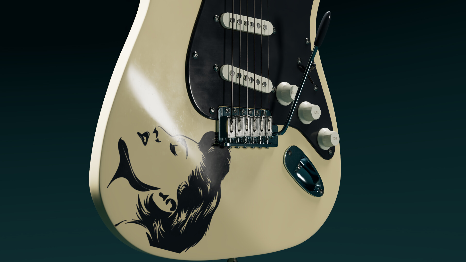 ArtStation - Fender Stratocaster