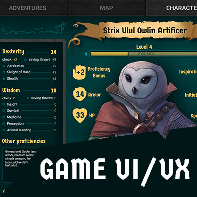 ArtStation - Game UI/UX