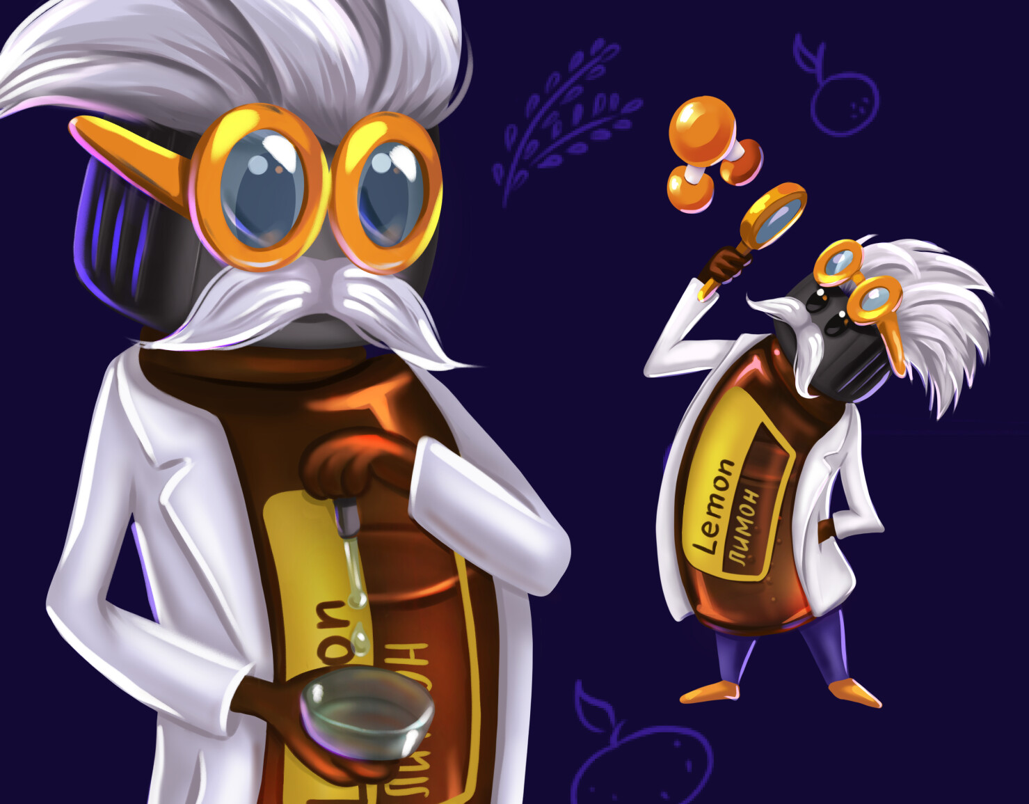 ArtStation - Doctor Dot / Character for Doterra essential oils