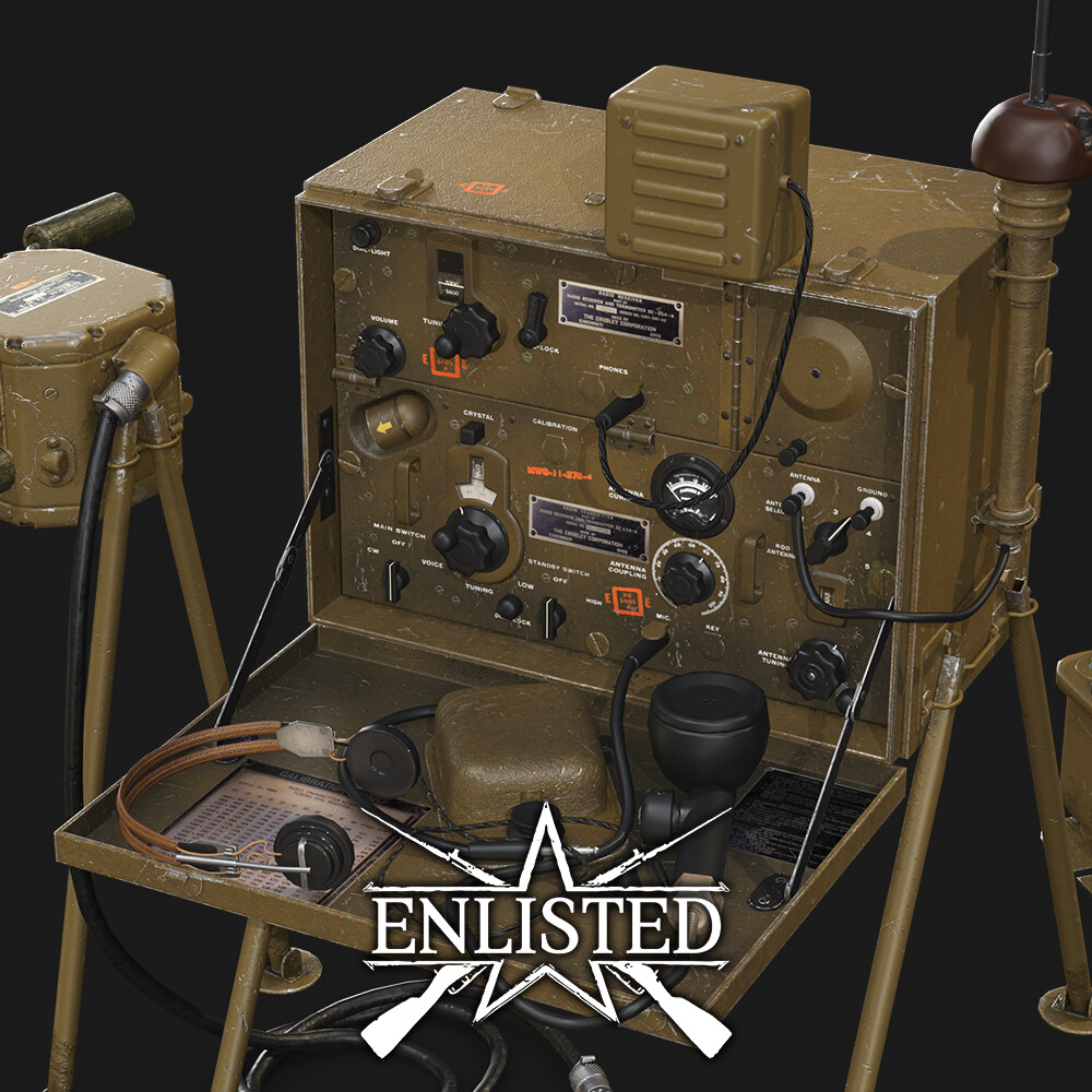 ArtStation - Military Radio set SCR-284-A