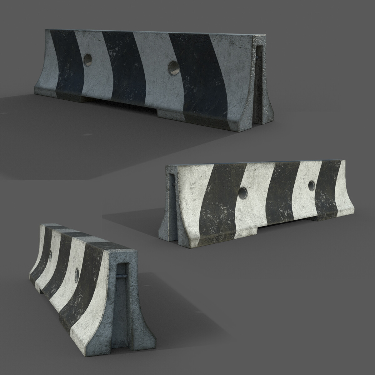 ArtStation - Jersey Barrier (Game Asset)