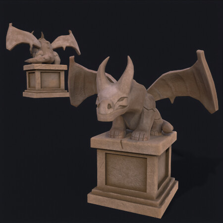 ArtStation - Stylized DRAGOYLE