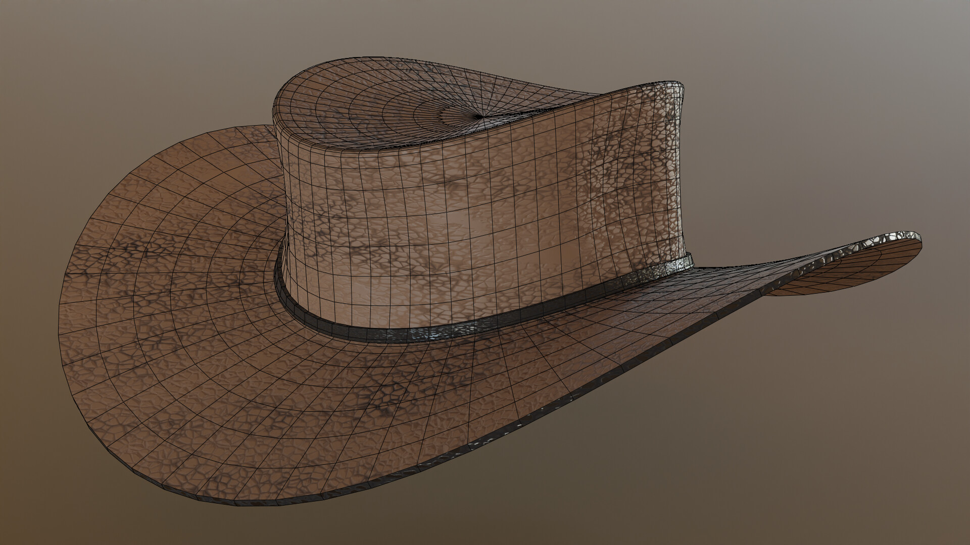 ArtStation - Low Poly Cowboy Hat