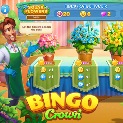 ArtStation - UI design for Bingo Crown