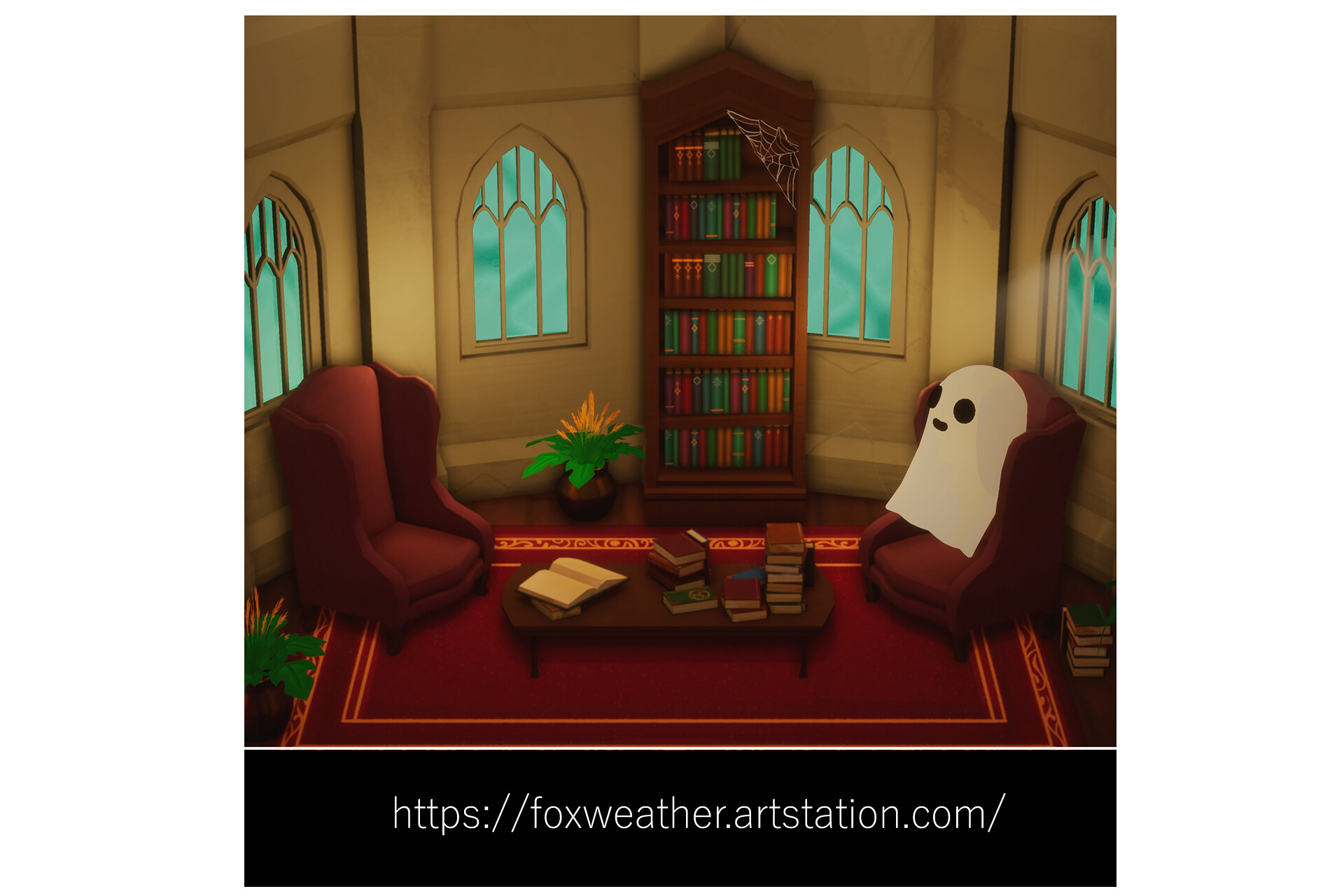 ArtStation - Haunted Library
