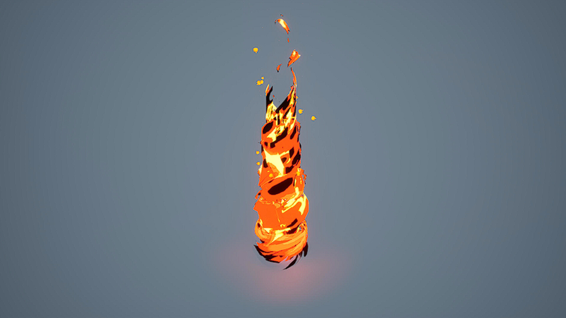 ArtStation - FX Stylized Flame Pillar