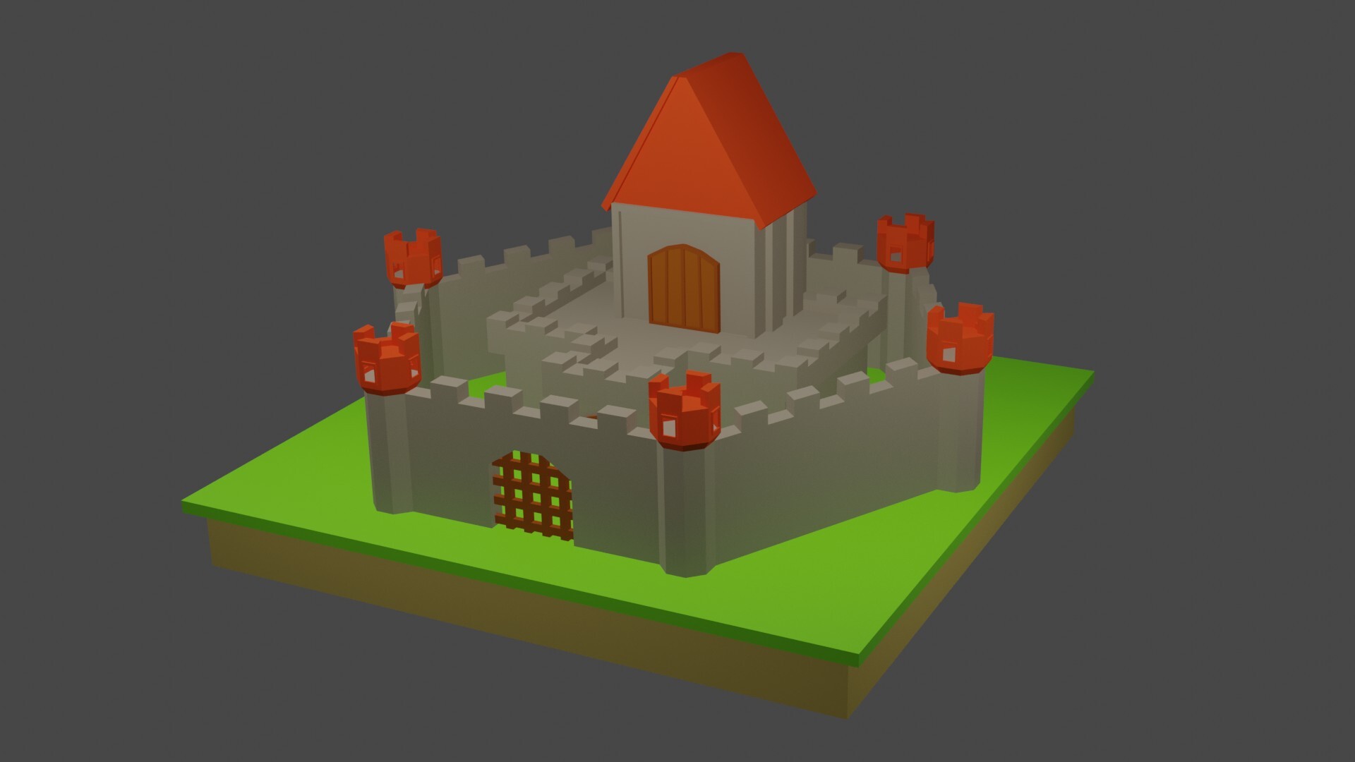 ArtStation - Free Model - Low Poly Castle
