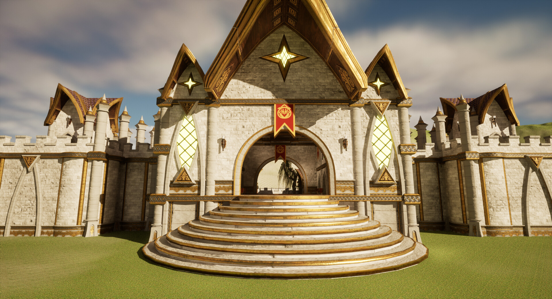 ArtStation - The Elven Outpost: Modular Wall Assets