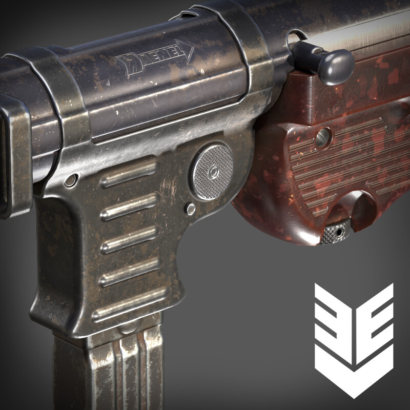 ArtStation - Legendary Schmeisser - Wehrmacht MP40 SMG