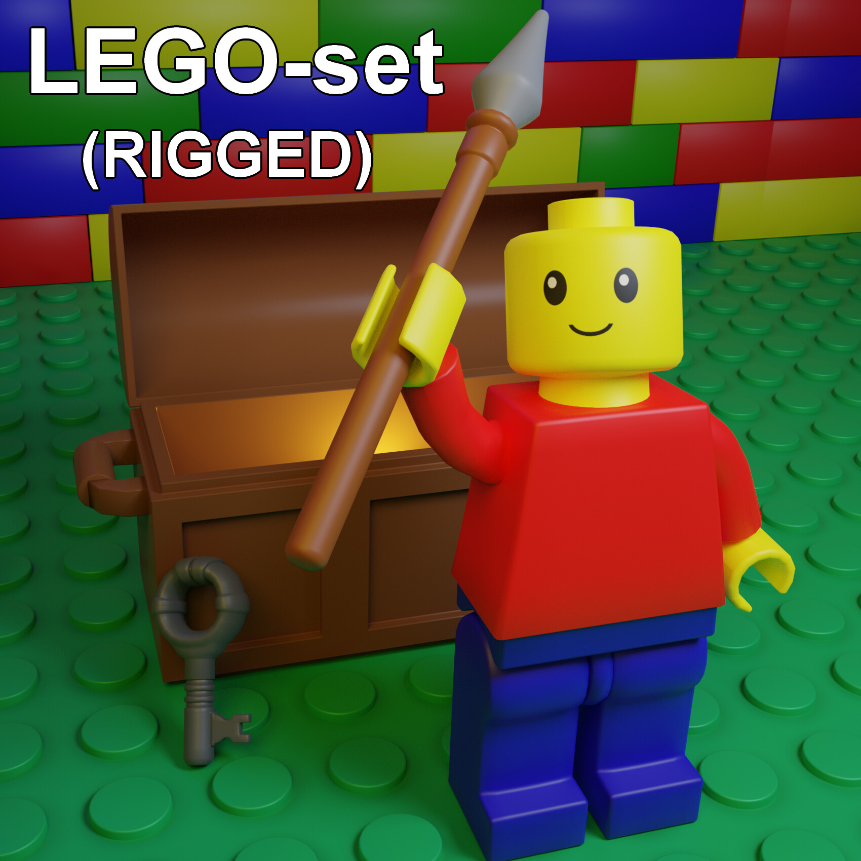 ArtStation - LEGO 3D pack - Rigged Model