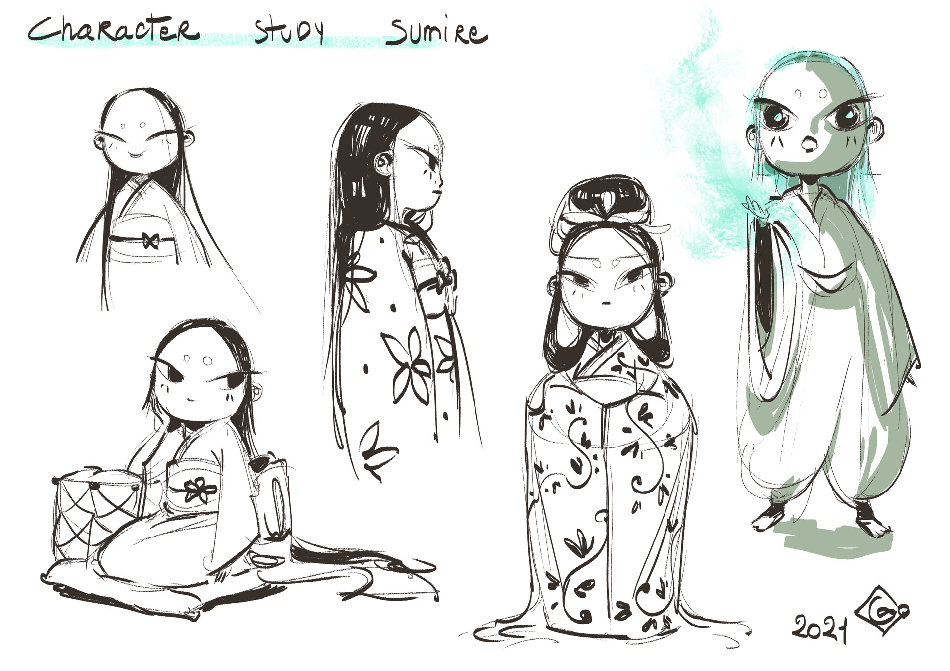 ArtStation - Sumire characters Study