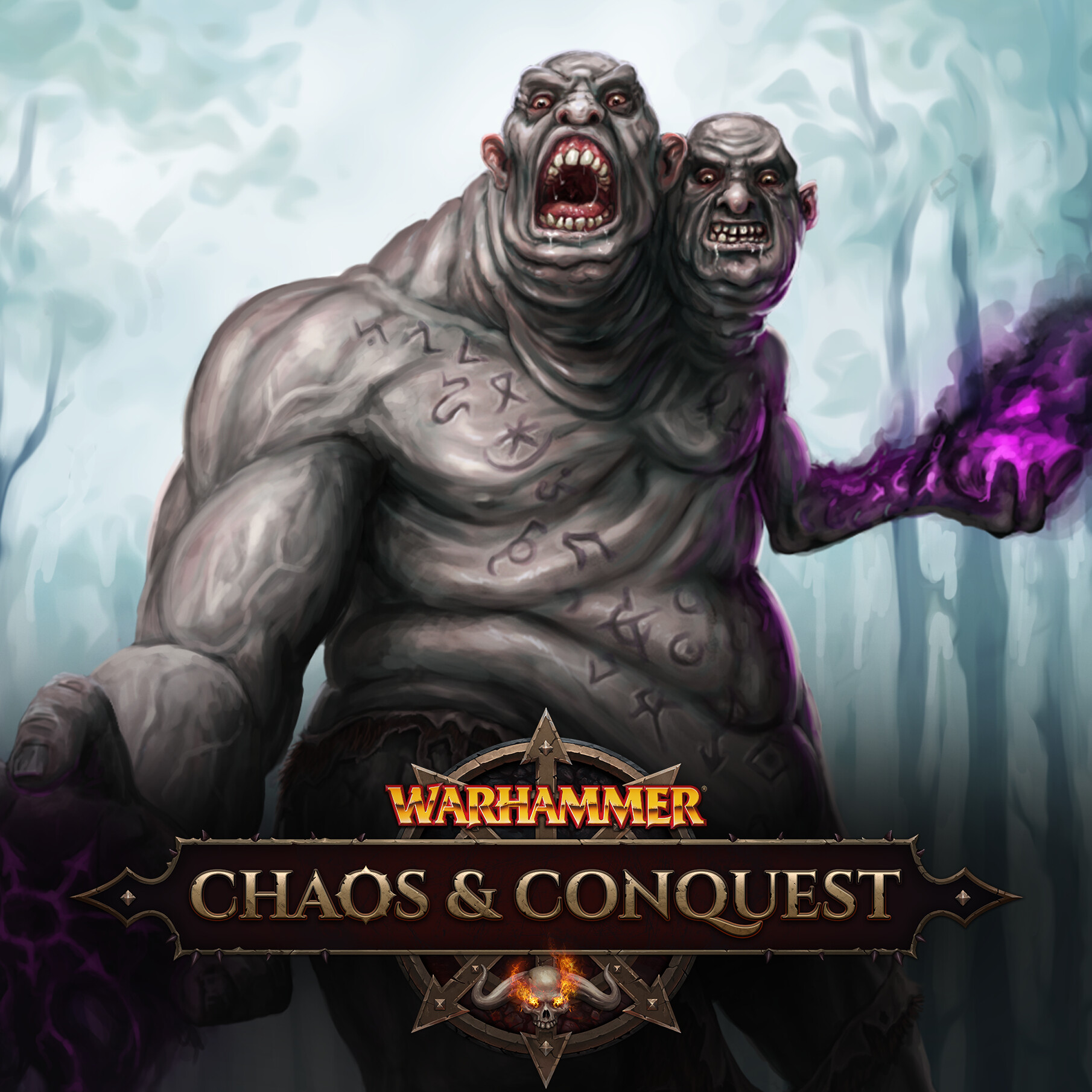 Brett Tucker - Curs'd Ettin Rune Caller - Warhammer Chaos & Conquest