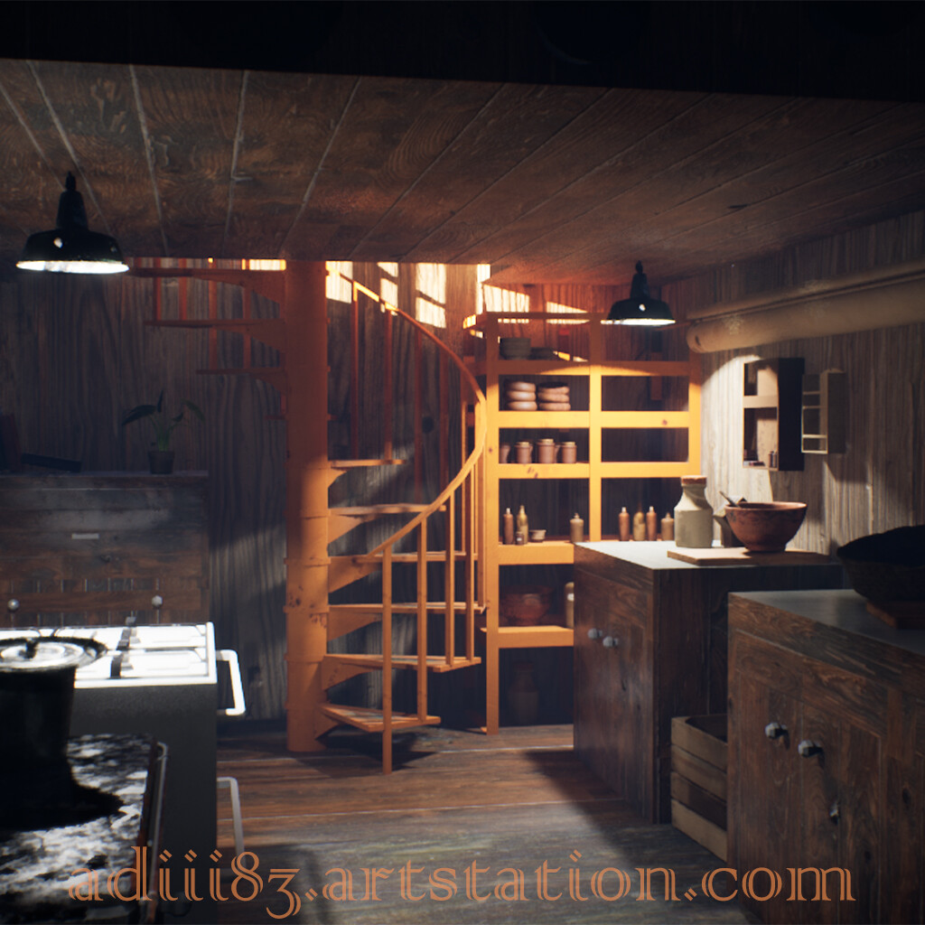 ArtStation - Rustic Basement - Full Sail University Month 21