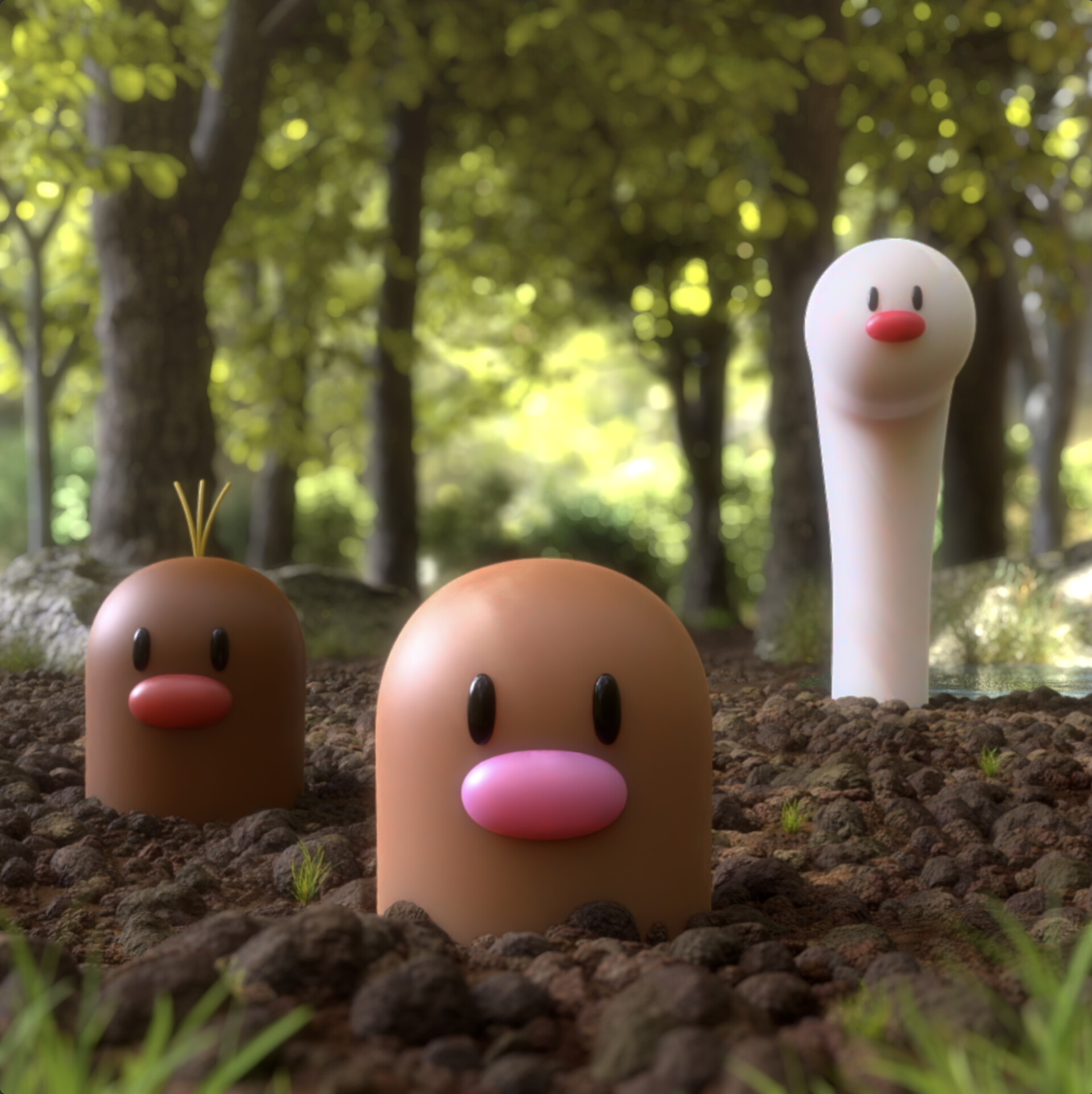 ArtStation - Pokemon Diglett 3D Fan Art
