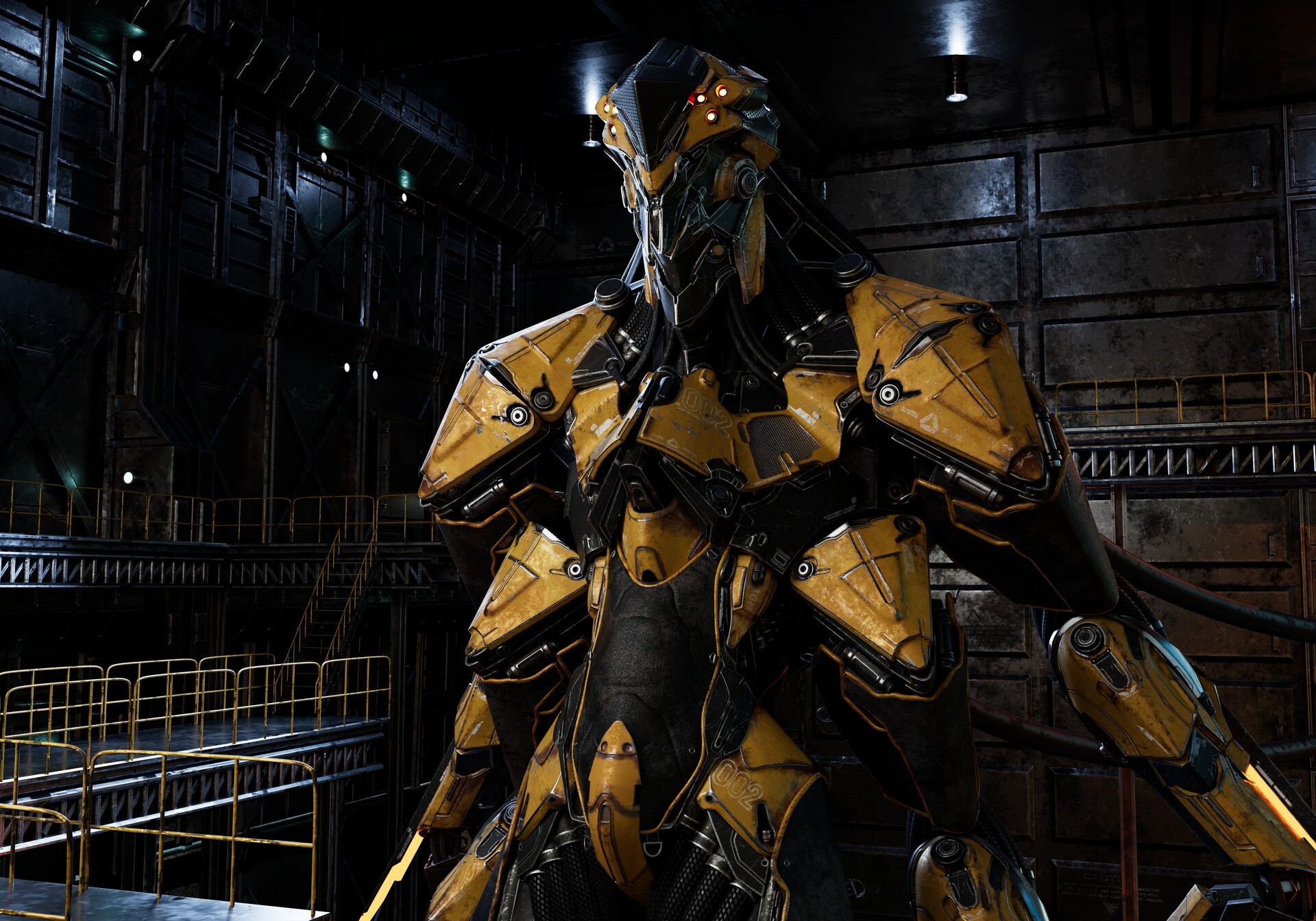 ArtStation - WASP inspired mecha