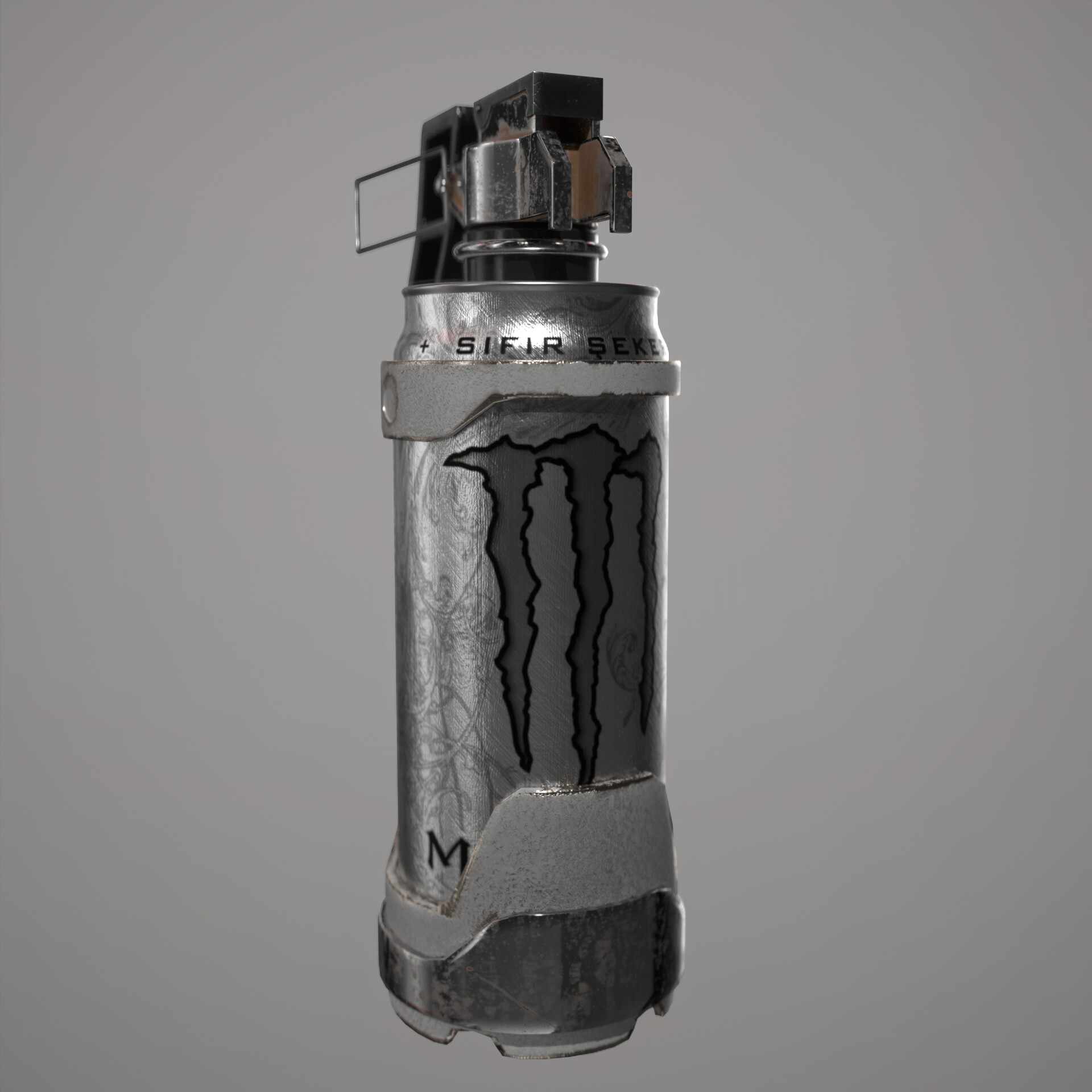ArtStation - Monster Can Grenade Concept Model