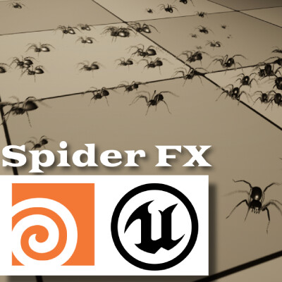 ArtStation - Spider FX - Unreal / Houdini / Niagara