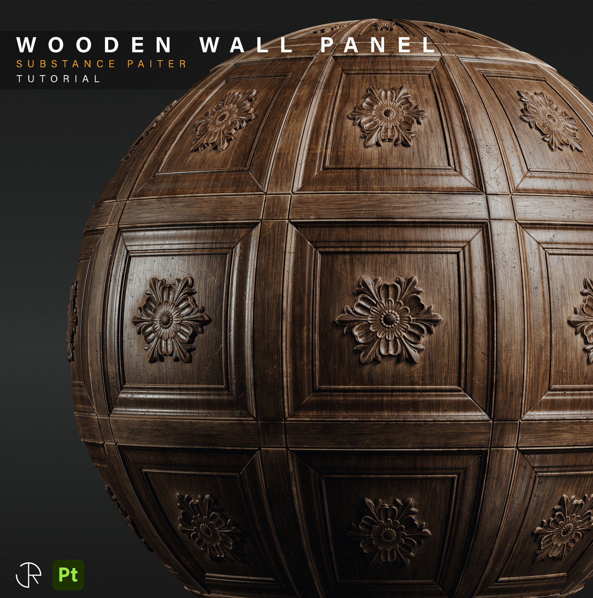 ArtStation - Substance Painter Tutorial | Wooden wall panel generator