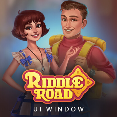 ArtStation - Character design for pop-up and mini-games. Riddle Road