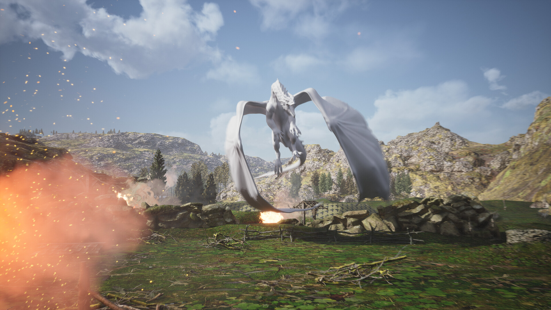 ArtStation - Dragon landing