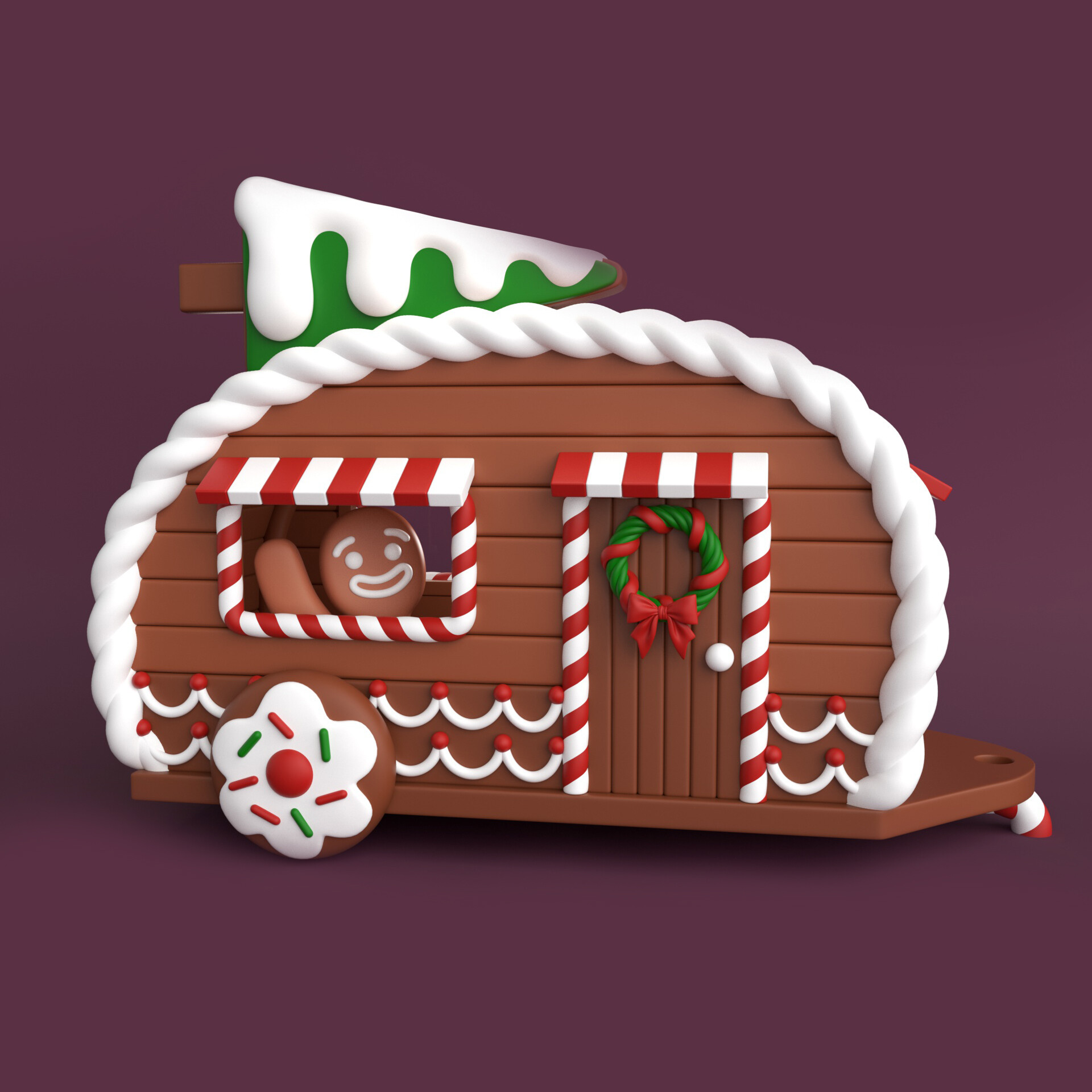 ArtStation - Gingerbread RV