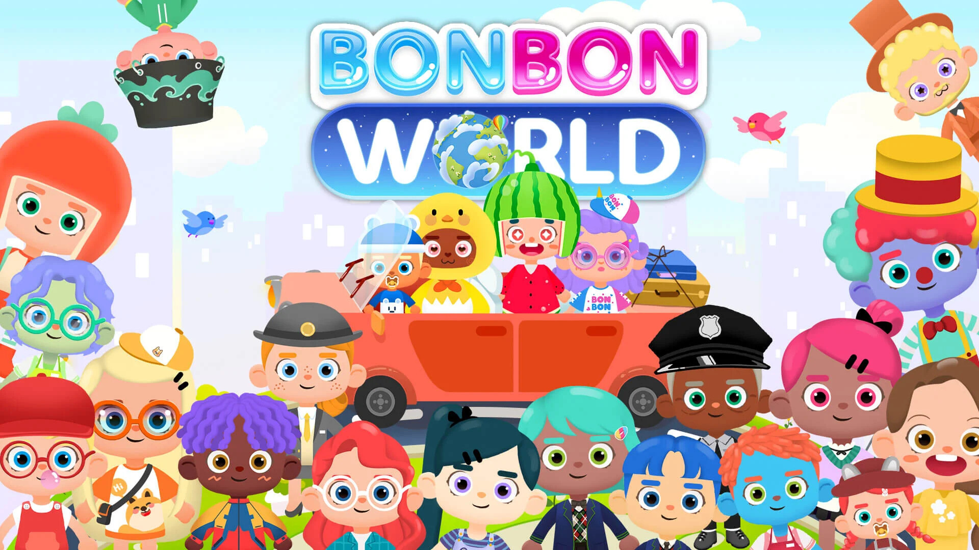 ArtStation - advertisement screenshot game "Bonbonworld"