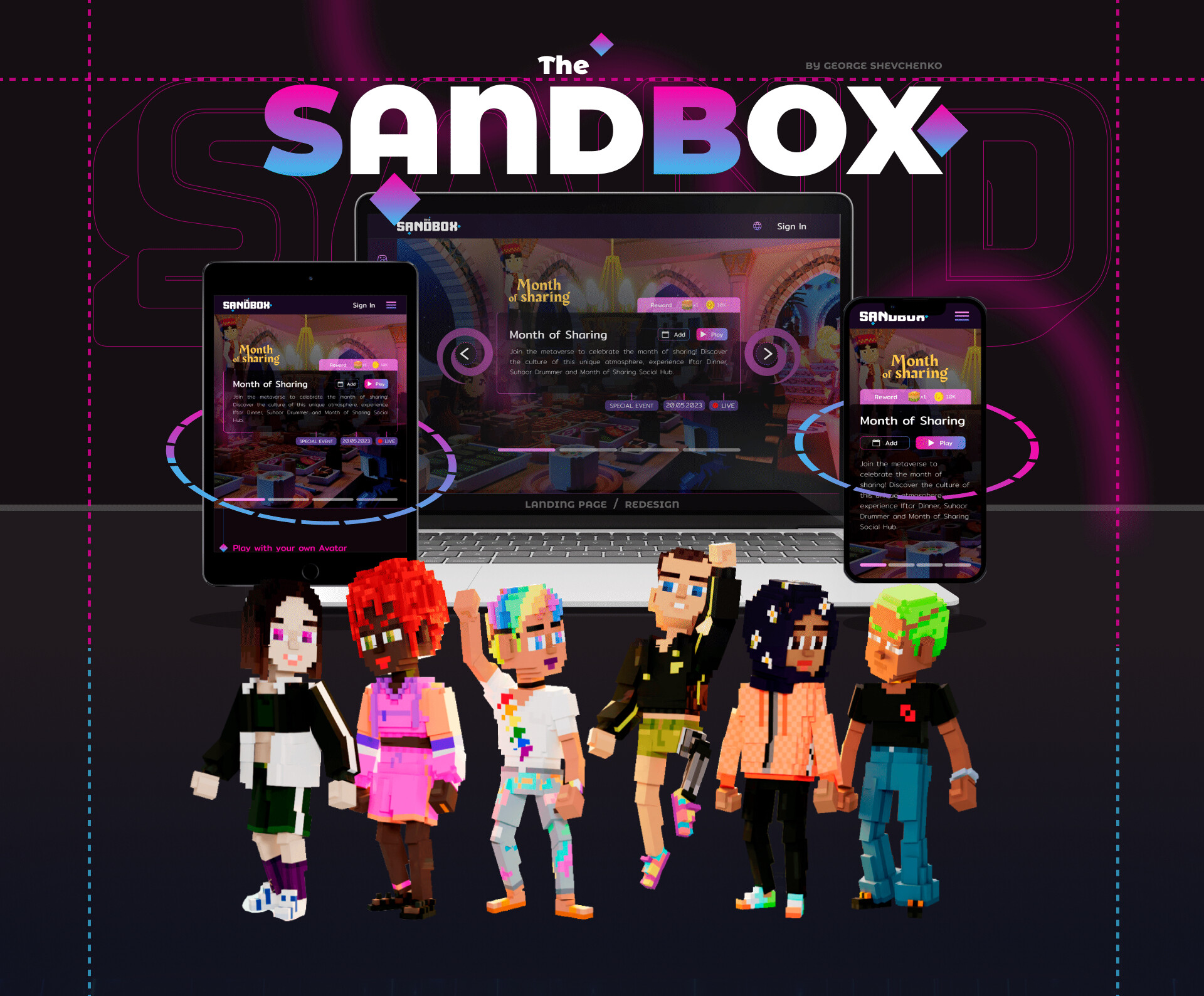 ArtStation - [NFT] Landing Page - The SandBox (Redesign)