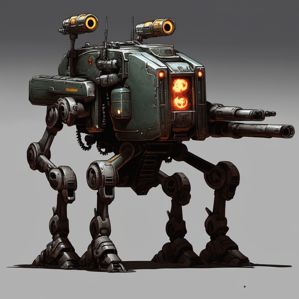 ArtStation - Sci Fi Walker 4 (Open Source)(AI)