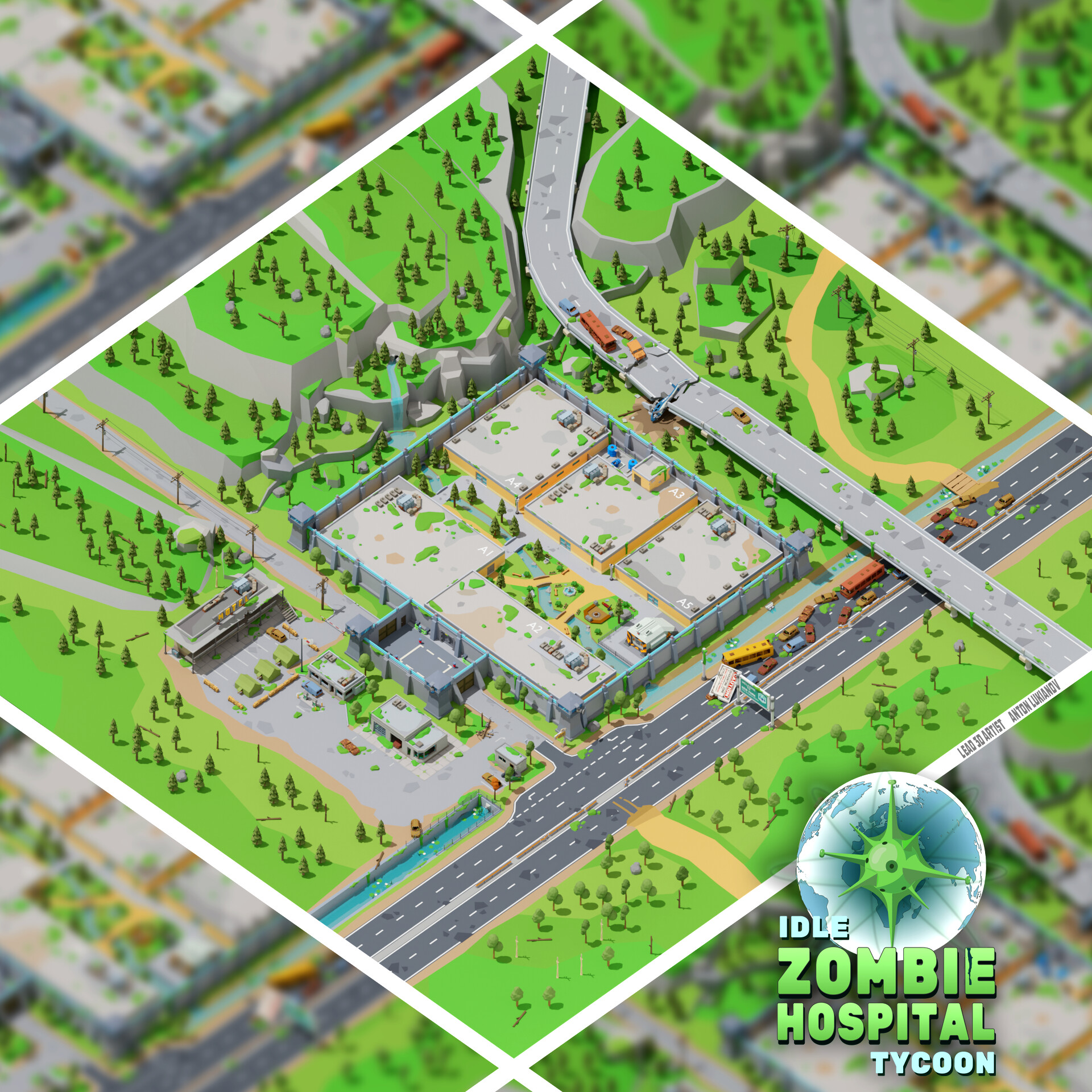 ArtStation - Idle Zombie Hospital Tycoon - Center 01
