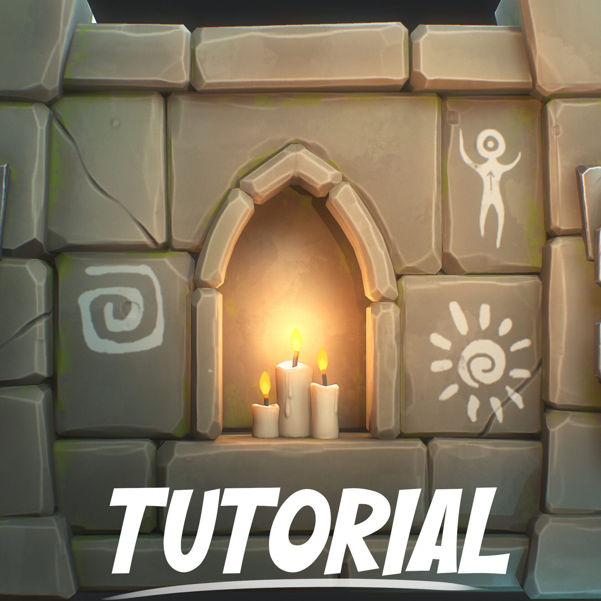 ArtStation - Stylized stone: Sculpting & Texturing Tutorials