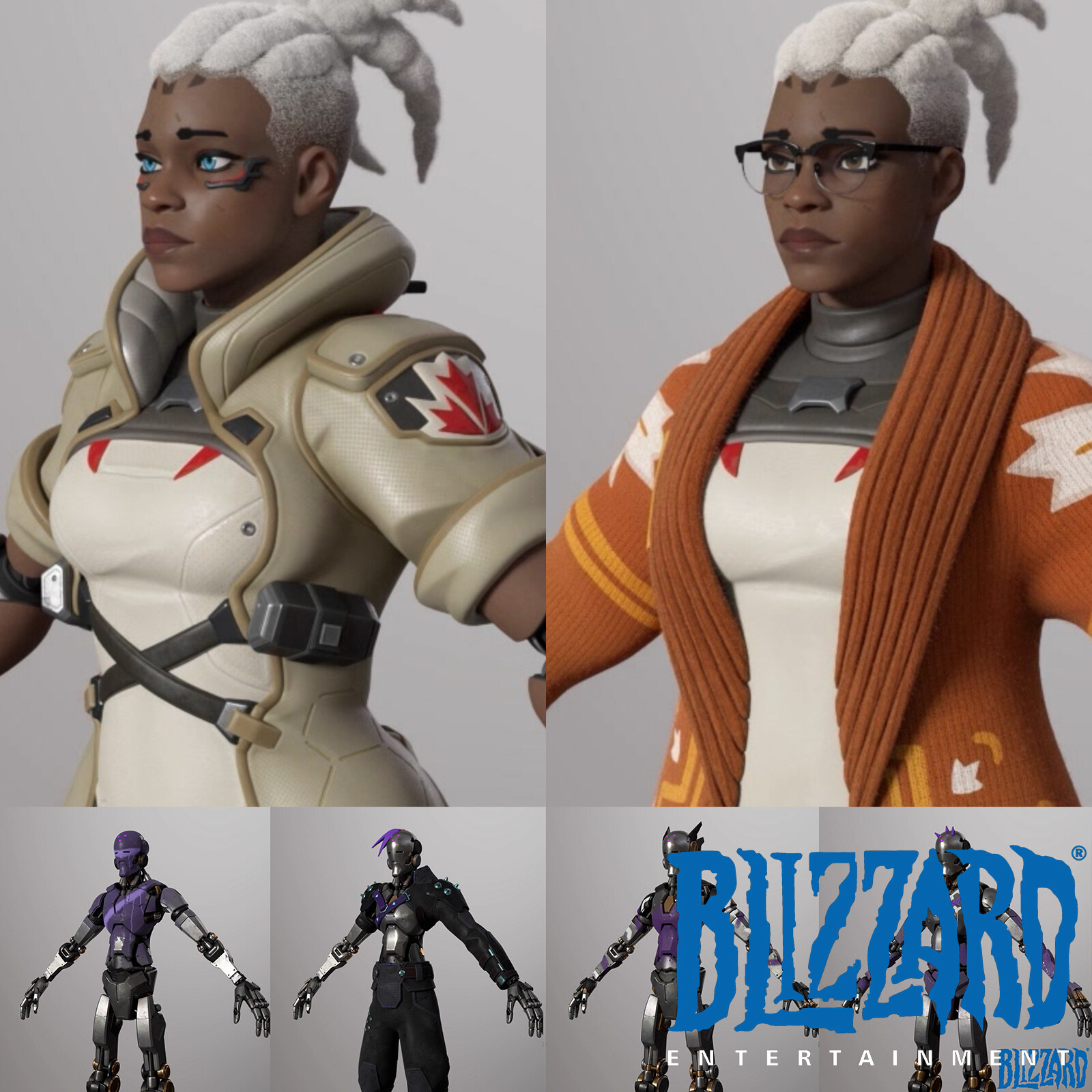 ArtStation - Sojourn & NulsecOperative surfacing works (Overwatch ...