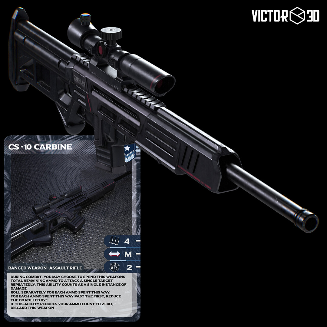ArtStation - CS-10 Carbine Assault Rifle