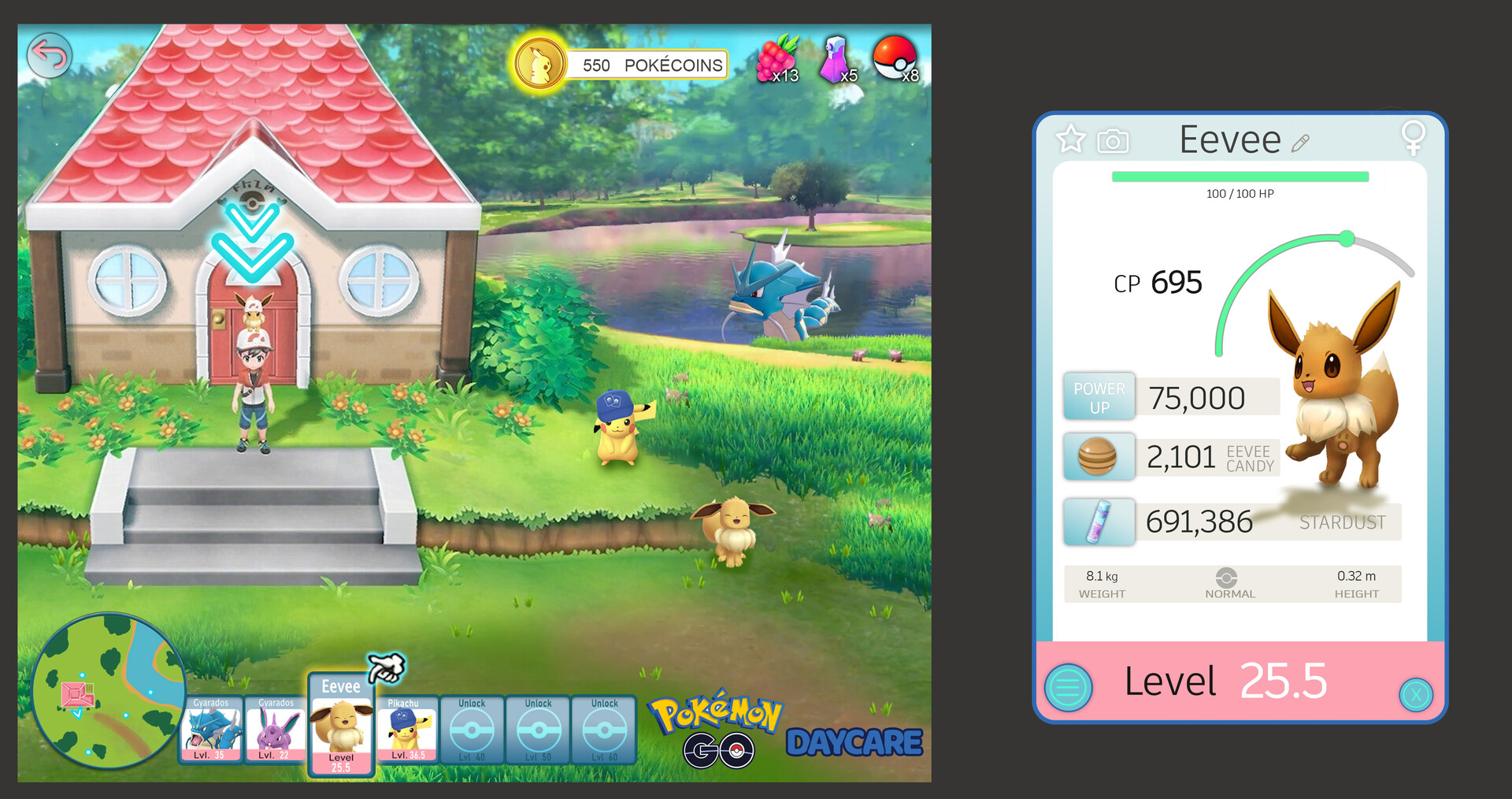 ArtStation - Pokemon Go fan UI art
