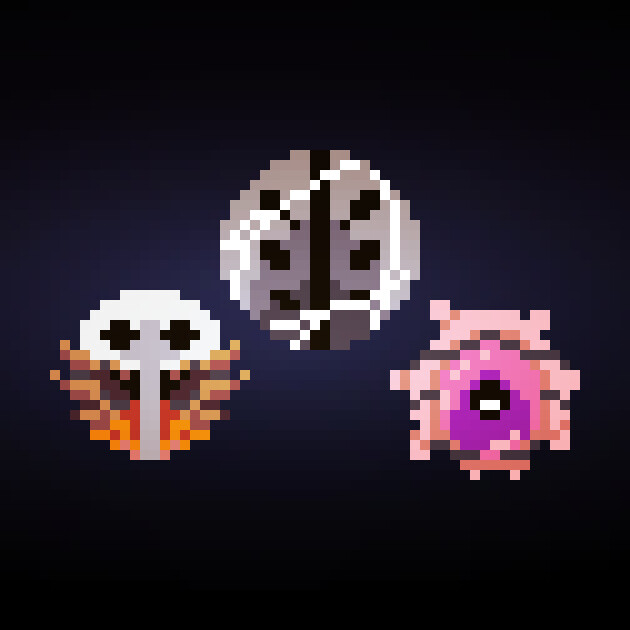 ArtStation - Pixel Daily - Hollow Knight's Charms
