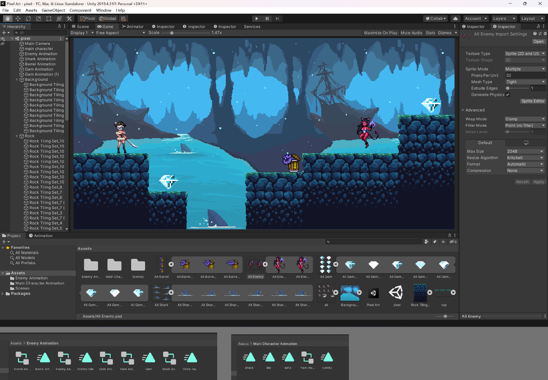 ArtStation - Pixel Art Pirate Game Asset