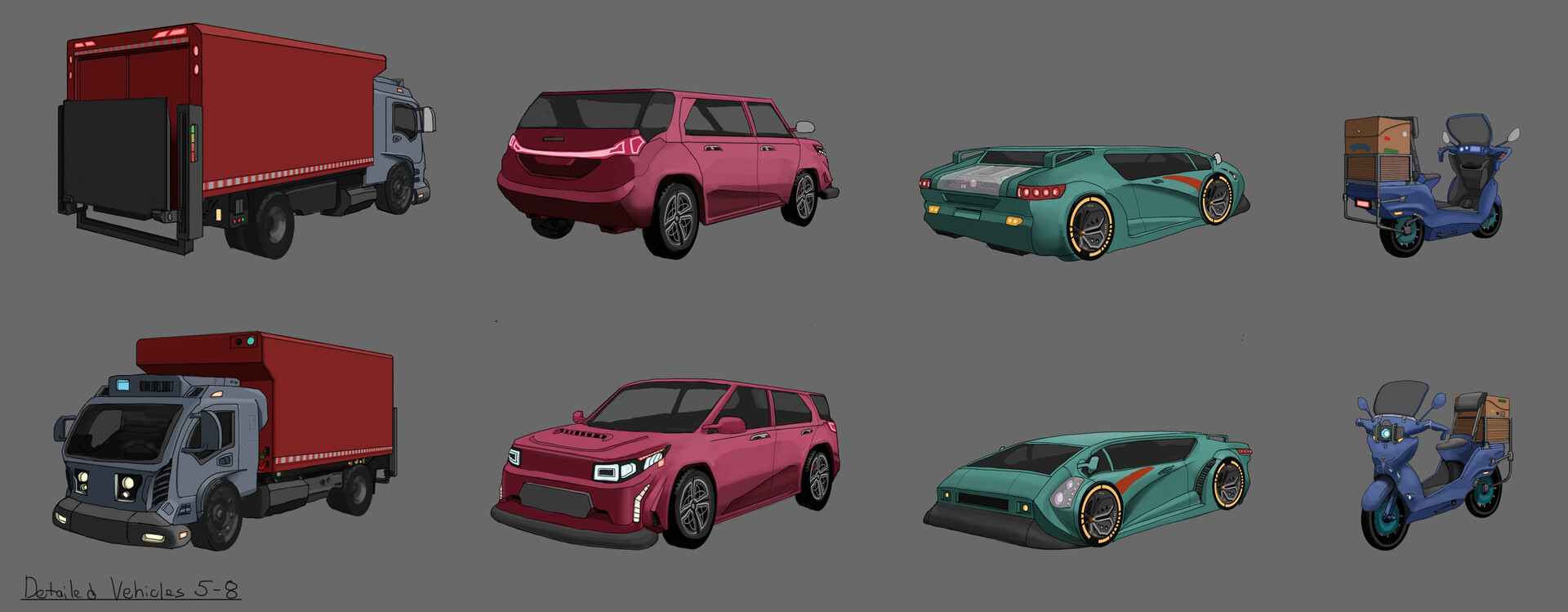 ArtStation - Cyberpunk Environment- Vehicles