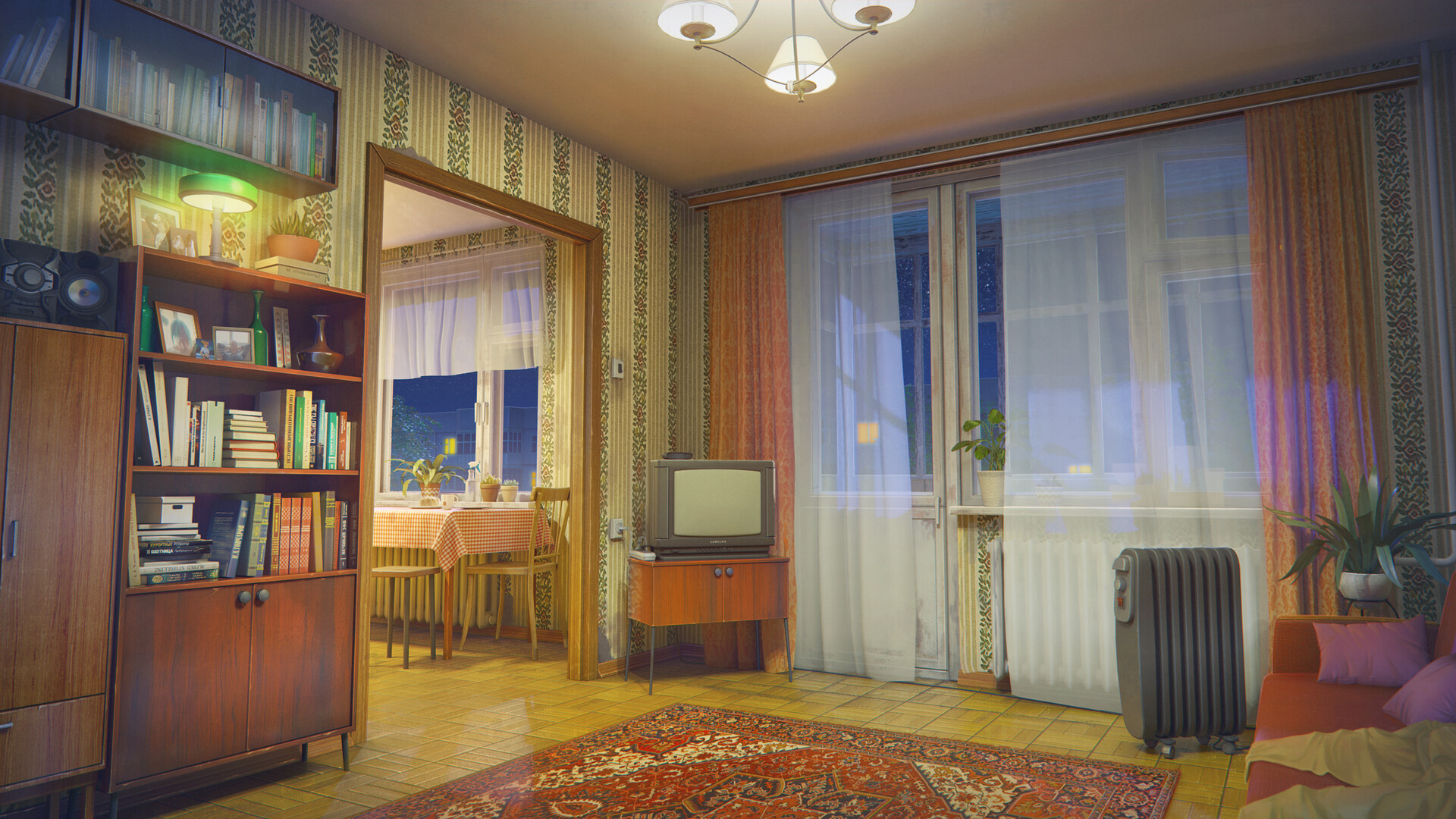 ArtStation - Old room night [Wonderful Body Wanted]