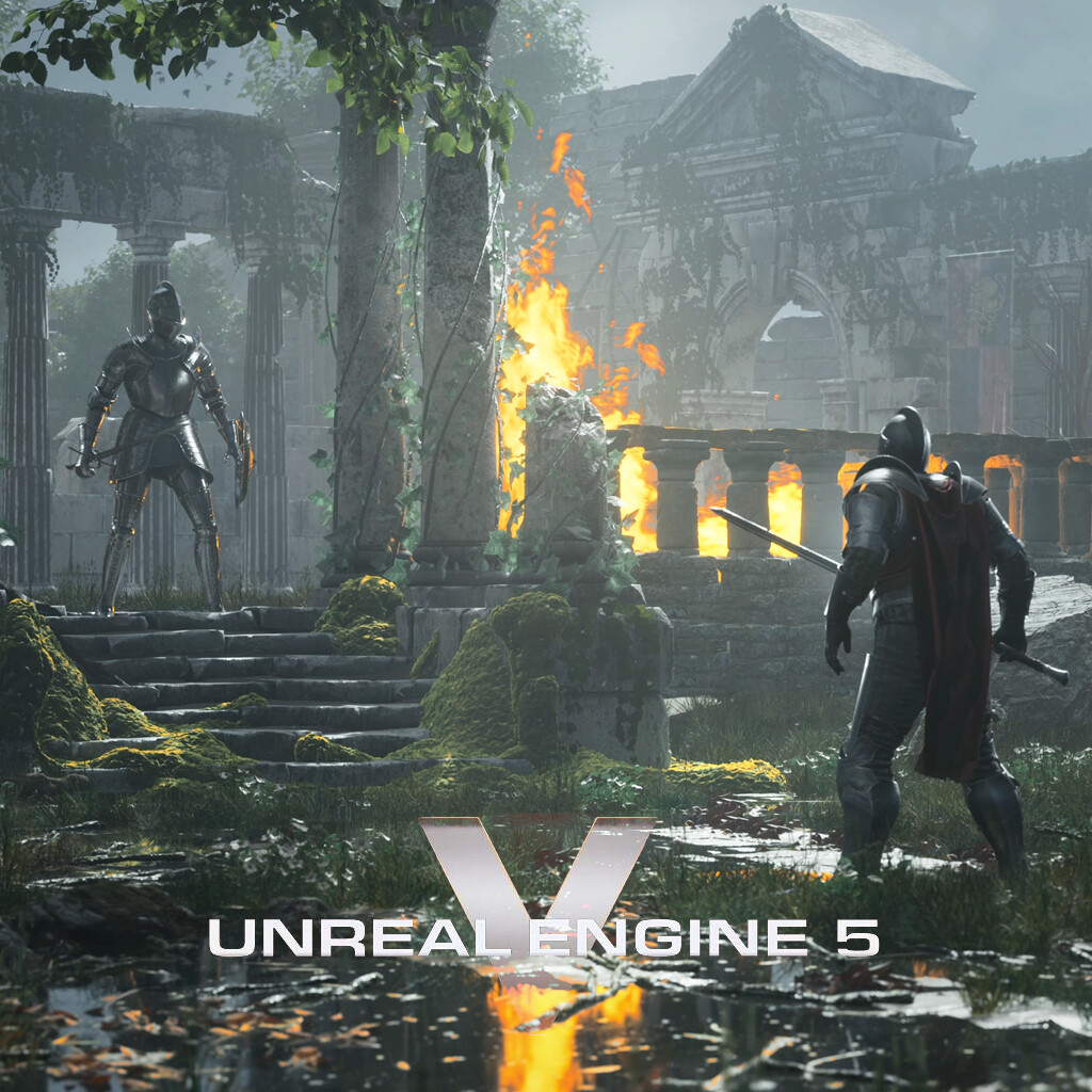 ArtStation - Knight Ruins Battle