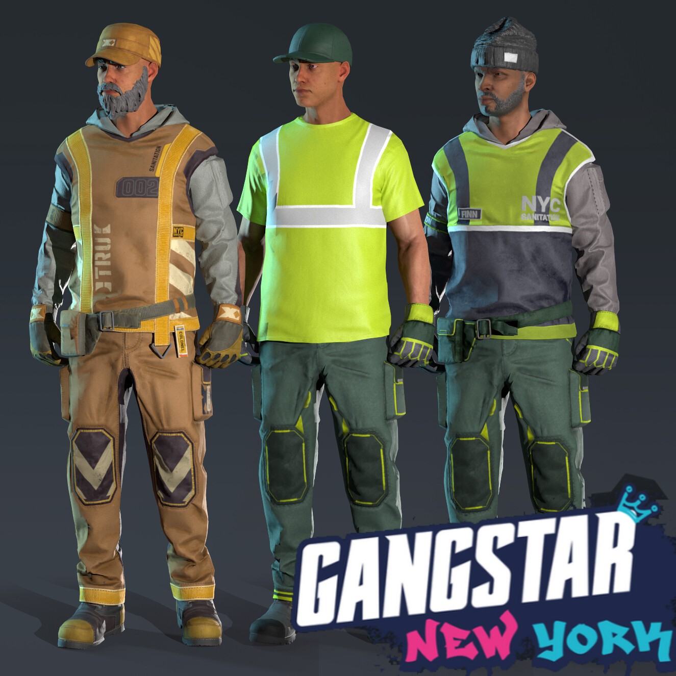 ArtStation - Sanitation Workers NPCs
