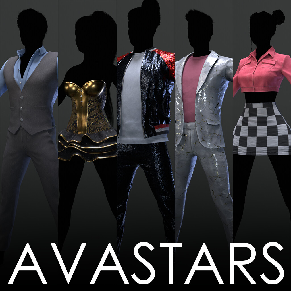 ArtStation - Avastars - Textured clothing