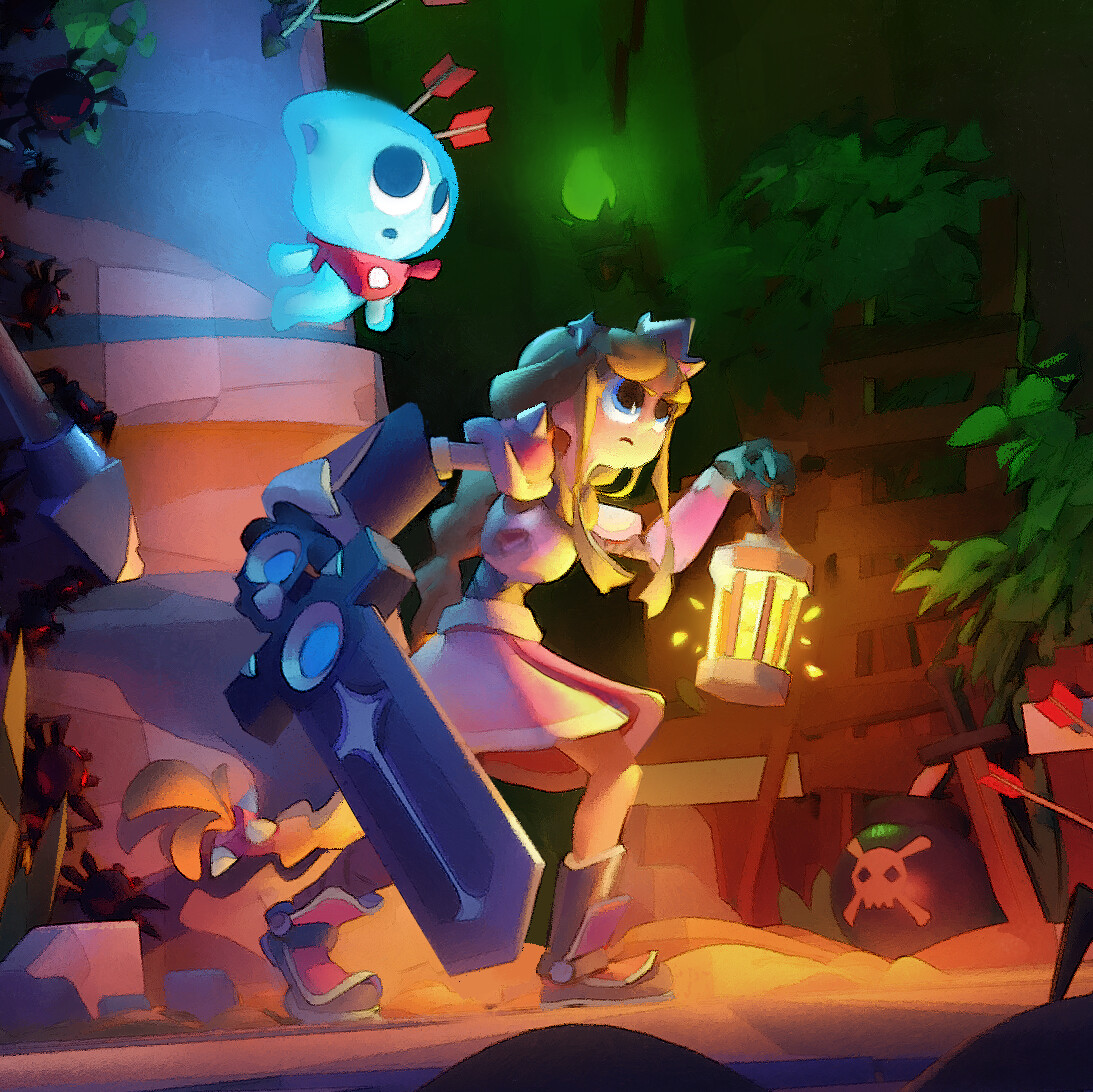 ArtStation - Dungeon Princess - The Red Venom Ambush