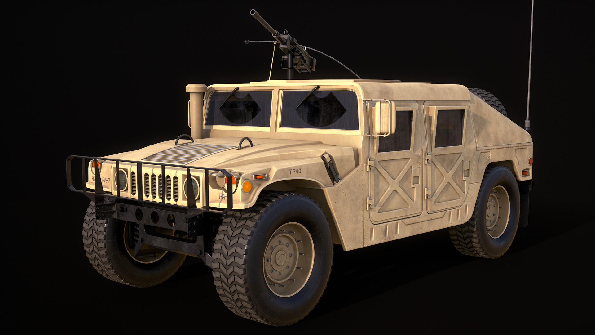 ArtStation - HMMWV M-998M2 Humvee 3D-Model Game Ready