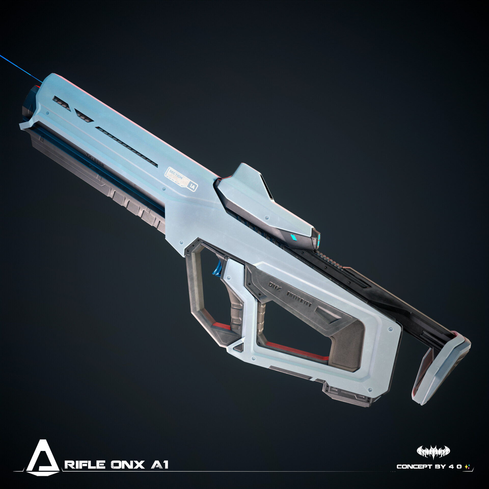 ArtStation - Rifle ONX A1 / Futuristic Weapon
