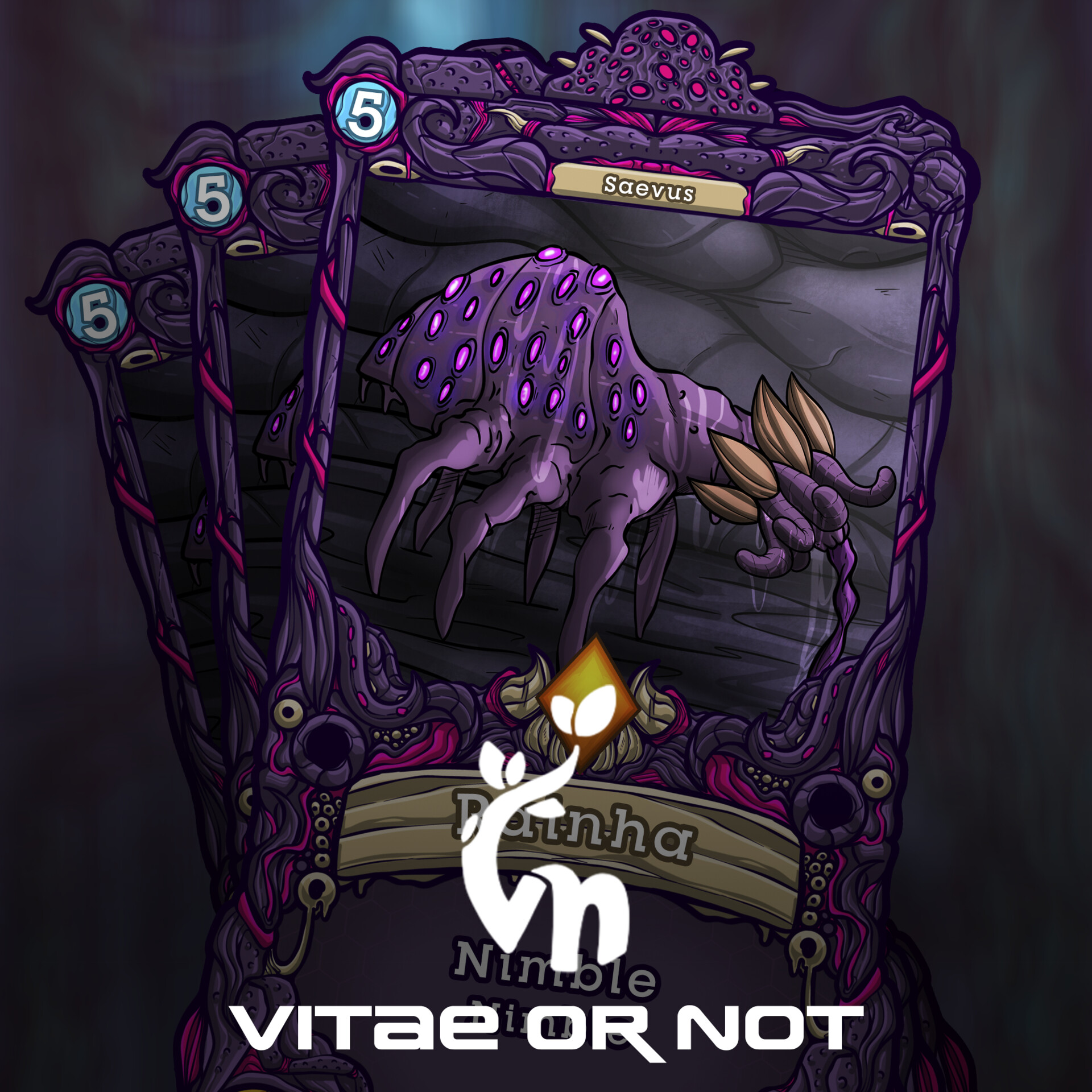 ArtStation - Saevus card design