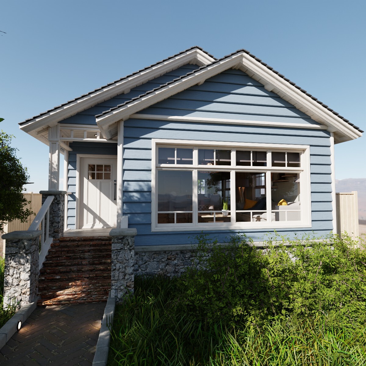 ArtStation - Modular Classic Style American House 2