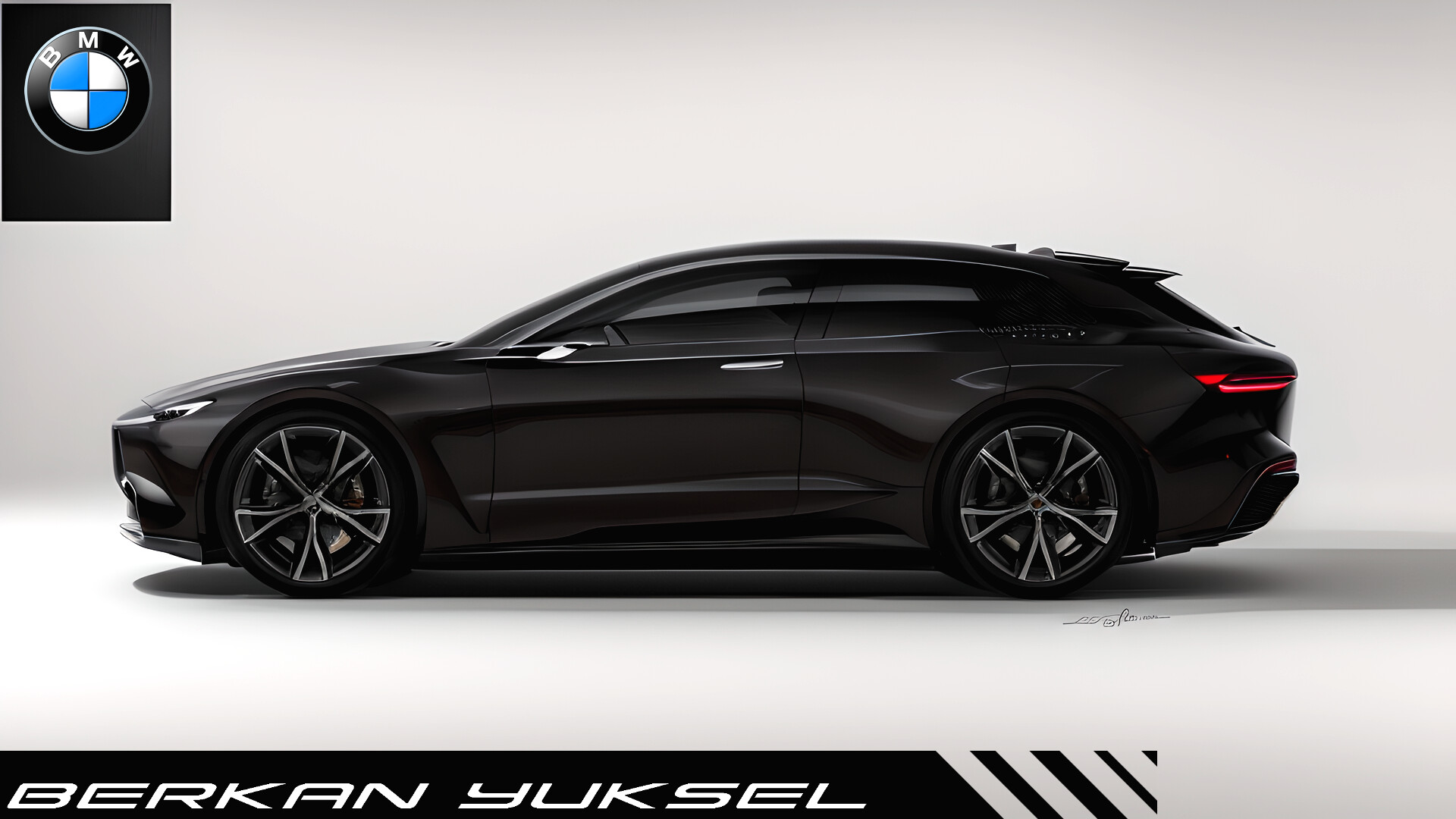 ArtStation - BMW IX Touring side view design rendering on Youtube